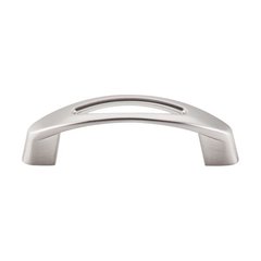 Top Knobs 1-1/4 Inch Center to Center Nouveau Cup Pull - Brushed Satin ...