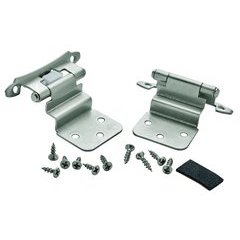 Hickory Hardware 3/8" Inset Surface Mt. Hinge Pair Satin Nickel Free ...