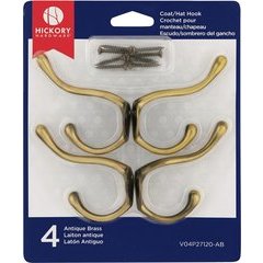 Hickory Hardware 12 Inch Length, 9.6875 Inch Center to Center Wood Hook ...