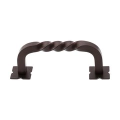 Top Knobs 4 Inch Center to Center Normandy Crest Cabinet Pull, Patina Black M692 | CabinetParts.com