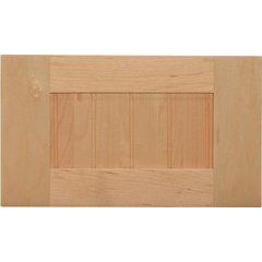 Cabinet Door Sample, Unfinished Wormy Maple Square Solid Reverse Panel ...