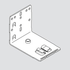 Blum Tandem Rear Mounting Bracket - Sold as Pair 295.3750.01 ...