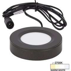 Task Lighting 12V DC, Round Mini Puck Light 5000K Aluminum L-MR-CL-1BA ...