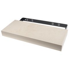 Federal Brace 30 Inch Width Live Edge Floating Shelf, Maple 39933 ...