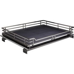 Hardware Resources 25-1/16 Inch Preassembled Rollout Drawer for 27 Inch ...