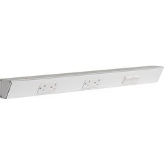 Task Lighting 30 Inch Length TRS Angle Power Strip, Switch Right, Satin ...
