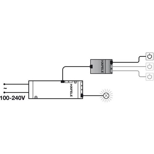 Hafele 833.89.066, Loox LED Multi Switch Box, To Control Transformer ...