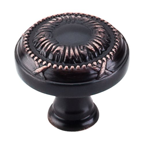 Top Knobs M1644, 1-1/8 Inch Length Edwardian Ribbon Cabinet Knob, Tuscan Bronze | CabinetParts.com