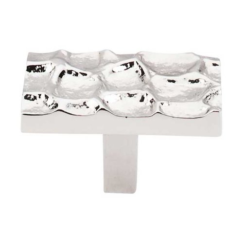 Top Knobs TK303PN, 1-7/8 Inch Length Cobblestone Rectangle Cabinet Knob, Polished Nickel ...