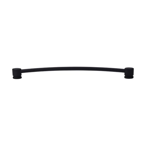 Top Knobs TK66BLK, 12 Inch Center to Center Sanctuary Oval Thin Cabinet Pull, Flat Black ...