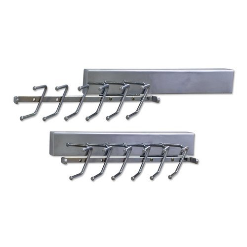 Hardware Resources 295T-PC, 11-5/8 Inch Length Sliding Belt Rack with 6 ...