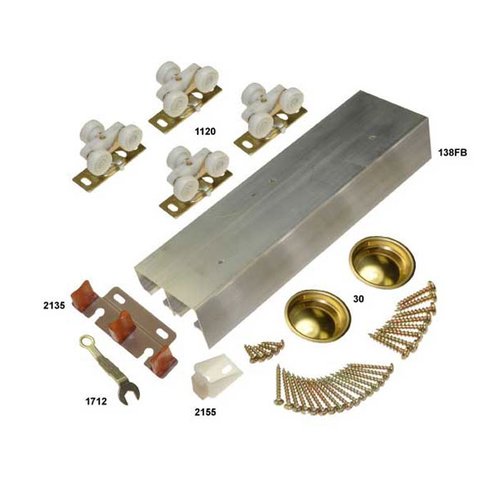 Johnson Hardware 138F Series 72" Length 2-Door Bypass Track and ...