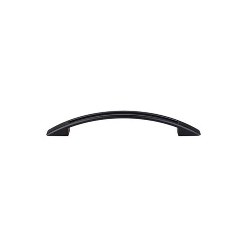 Top Knobs TK619BLK, 5-1/16 Inch Center to Center Mercer Tango Cut Out Cabinet Pull, Flat Black ...