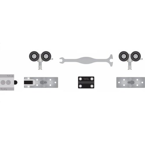 Cavity Sliders DKM0811, 500 lb Capacity Single Pocket Door Hardware Set ...