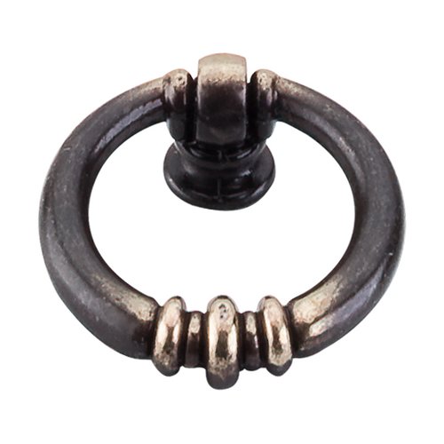 Top Knobs M176, 1-5/8 Inch Length Tuscany Newton Ring Pull, Dark Antique Brass | CabinetParts.com