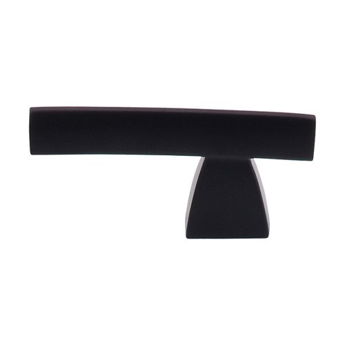 Top Knobs TK2BLK, 2-1/2 Inch Length Sanctuary Arched Cabinet Knob, Flat Black | CabinetParts.com