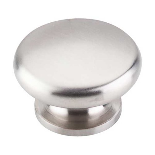 Top Knobs SS19, 1-1/2 Inch Length Stainless Flat Round Cabinet Knob ...