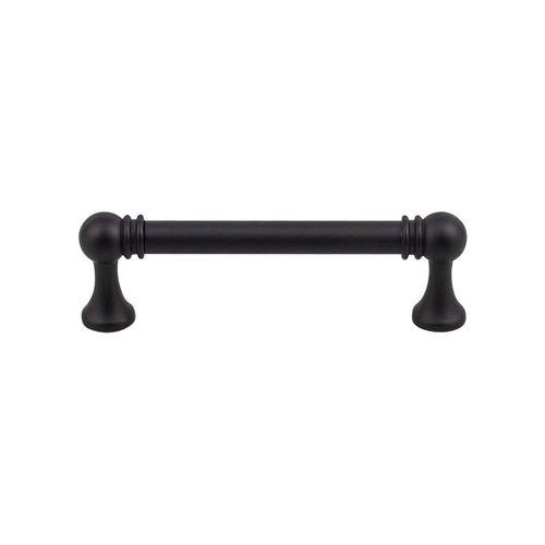 Top Knobs TK802BLK, 3-3/4 Inch Center to Center Serene Kara Cabinet Pull, Flat Black ...