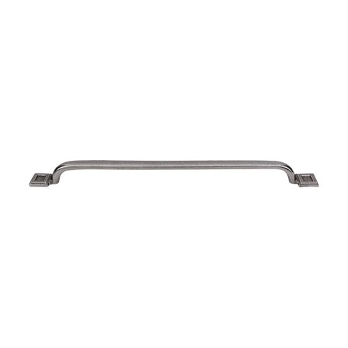 Top Knobs M1825, 12 Inch Center to Center Britannia Square Inset Cabinet Pull, Cast Iron ...