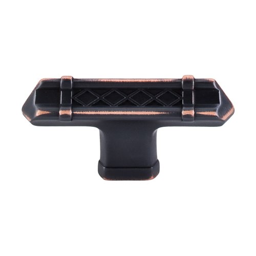 Top Knobs TK204UM, 2-5/8 Inch Length Tower Bridge T-Handle Cabinet Knob, Umbrio | CabinetParts.com