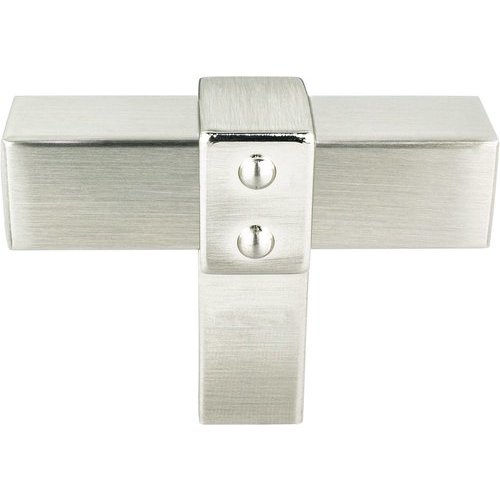 Berenson 2 Inch Length Rivet Rebel T-Shape Cabinet Knob, Brushed Nickel ...