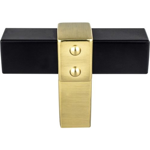 Berenson Rivet Rebel 2 Inch Length T-Shape Cabinet Knob, Matte Black ...