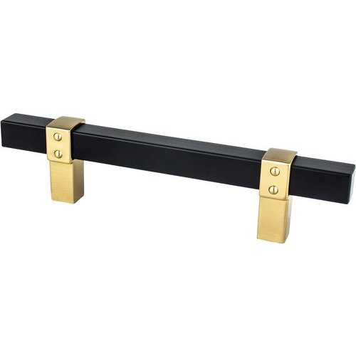 Berenson 3-3/4 Inch Center to Center Rivet Rebel Cabinet Pull, Matte ...