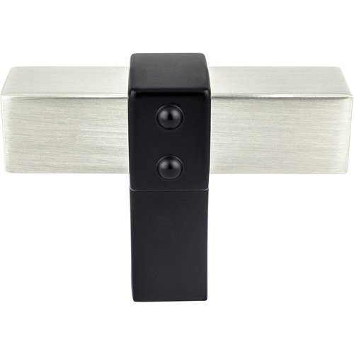Berenson 2 Inch Length Rivet Rebel T-Shape Cabinet Knob, Brushed Nickel ...