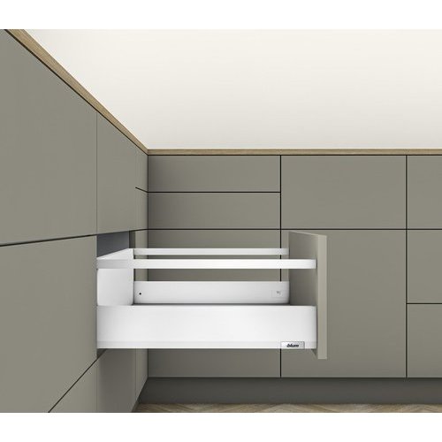 Blum 453E450WH.GL, MERIVOBOX INSERTA 18 Inch Length Soft-Close Metal ...
