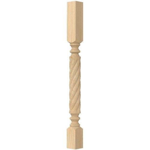 Brown Wood 01082730PT1, 2.75 Inch Square x 35.25 Inch Height Small ...