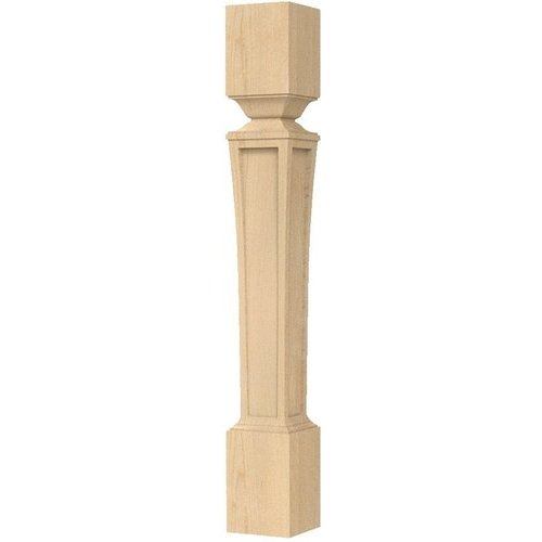 Brown Wood 01250310HM1, 5.5 Inch Square x 41 Inch Height Nouveau Bar ...