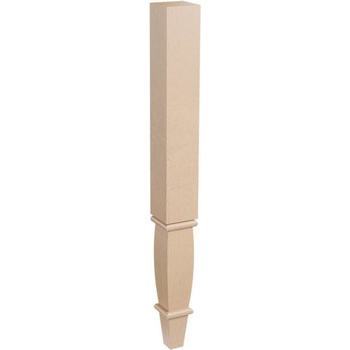 Brown Wood 01040270HM1, 35-1/4 Inch Wright Square Wood Table Leg, Hard ...