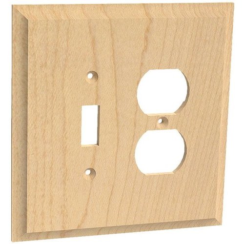 Brown Wood 01450012AL1, Switch Combo 1, Toggle and Outlet, Alder ...