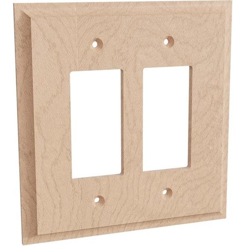 Brown Wood 01451003AL1, Double Levington Switch Plate, Alder ...