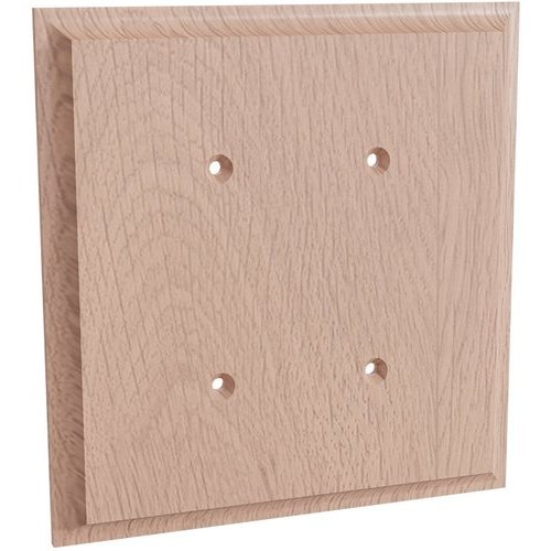 Brown Wood 01452002AK1, Double Blank Switch Plate Cover, Red Oak ...