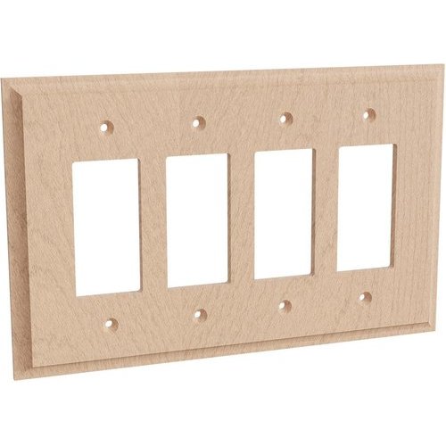 Brown Wood 01454003AL1, Quad Levington Switch Plate, Alder ...