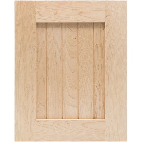 Cabinet Door Sample, Unfinished Maple Square Solid "v" Groove Panel, 12 ...