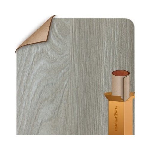 Grey Beige Tossini Elm Finish Vertical Grade 4 ft. x 8 ft. Laminate ...