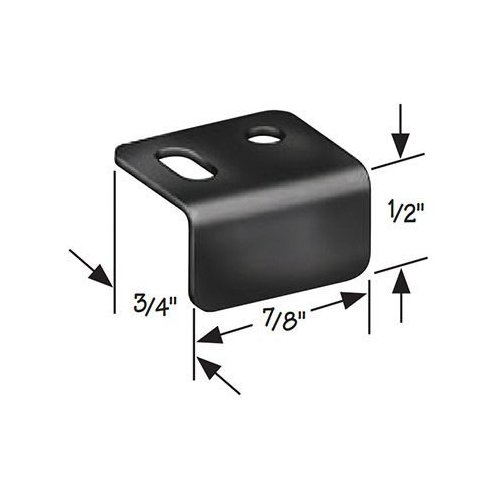 CompX 90- Degree Angled Strike Plate, Screw-Mount, 1/2" High x 3/4 ...