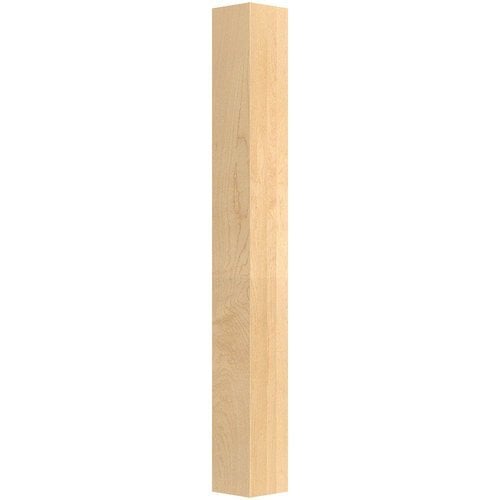 Brown Wood 01624010HK1, 4" Square Island Column Unfinished Hickory ...