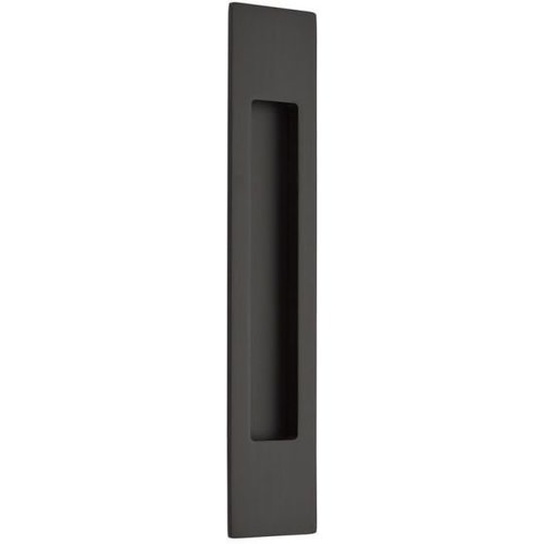 Emtek 220310US19, 2 Inch Width x 10 Inch Height Modern Rectangular Flush Pull, Flat Black ...