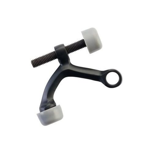 Emtek 2241US19, 2-3/8 x 1-3/4 Inch Hinge Pivot Stop, Flat Black ...