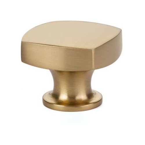 Emtek 86451US4, 1-1/2 Inch Diameter Freestone Cabinet Knob, Satin Brass | CabinetParts.com