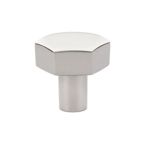 Emtek 86457US14, 1-1/8 Inch Diameter Mod Hex Cabinet Knob, Polished Nickel Lifetime ...