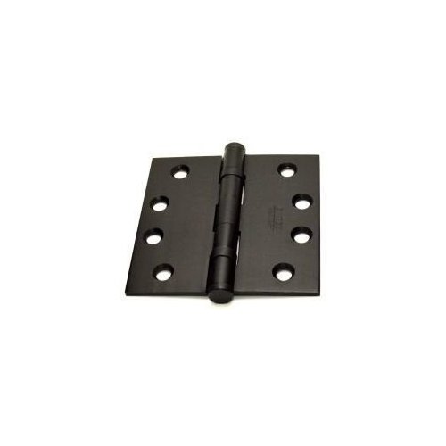 Emtek 96414US10B, Pair of 4 Inch Width x 4 Inch Height Square Solid ...