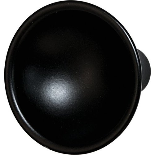 Hafele 106.65.350, 1-3/16 Inch Diameter Eclipse Round Cabinet Knob, Matte Black | CabinetParts.com