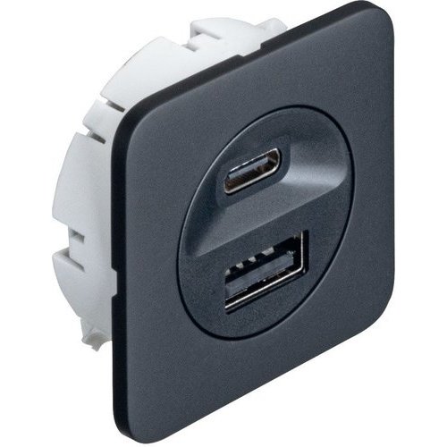 Hafele 833.73.808, Loox 12V/14W Output 2.8 A USB-A/USB-C Charging ...