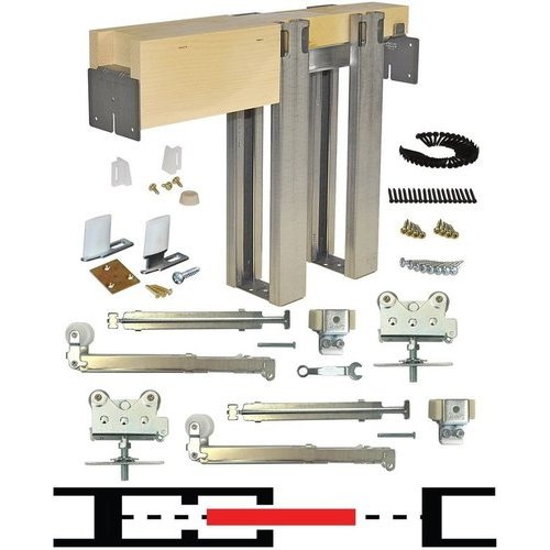 Johnson Hardware 204080SC, 48 Inch x 96 Inch Maximum Door Size Soft ...