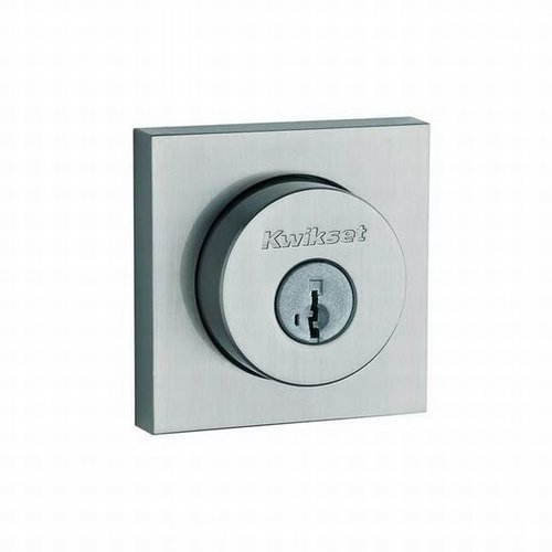 Kwikset 158SQT-26DS, Halifax Square Rose Single Cylinder Deadbolt ...
