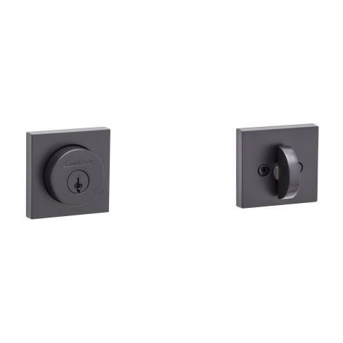 Kwikset 158SQT-514, Halifax Square Rose Single Cylinder Deadbolt with ...